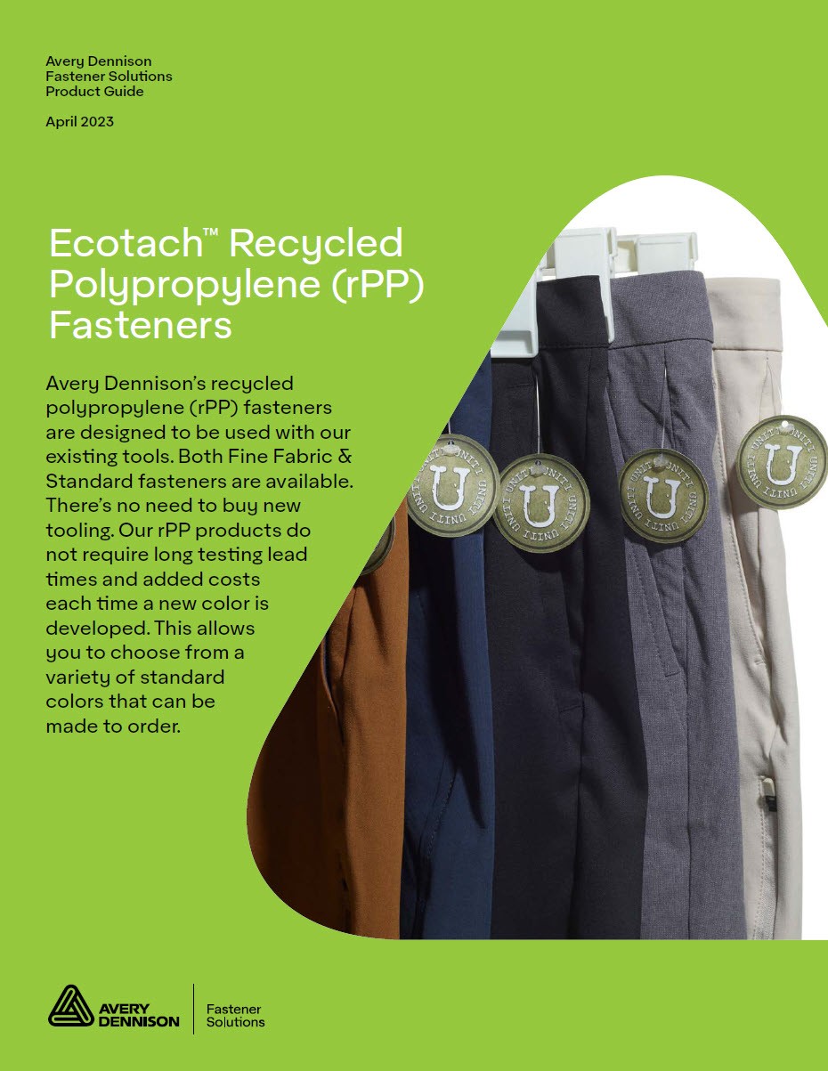 Ecotach™ Recycled (rPP) Fasteners | Avery Dennison | Fastener Solutions
